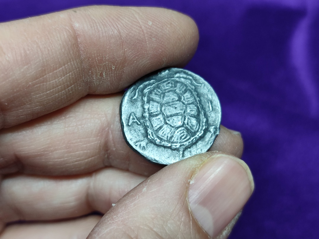 Ancient Greek Turtle Coin, Ancient Greek Turtle Coin, Metal Coins ...