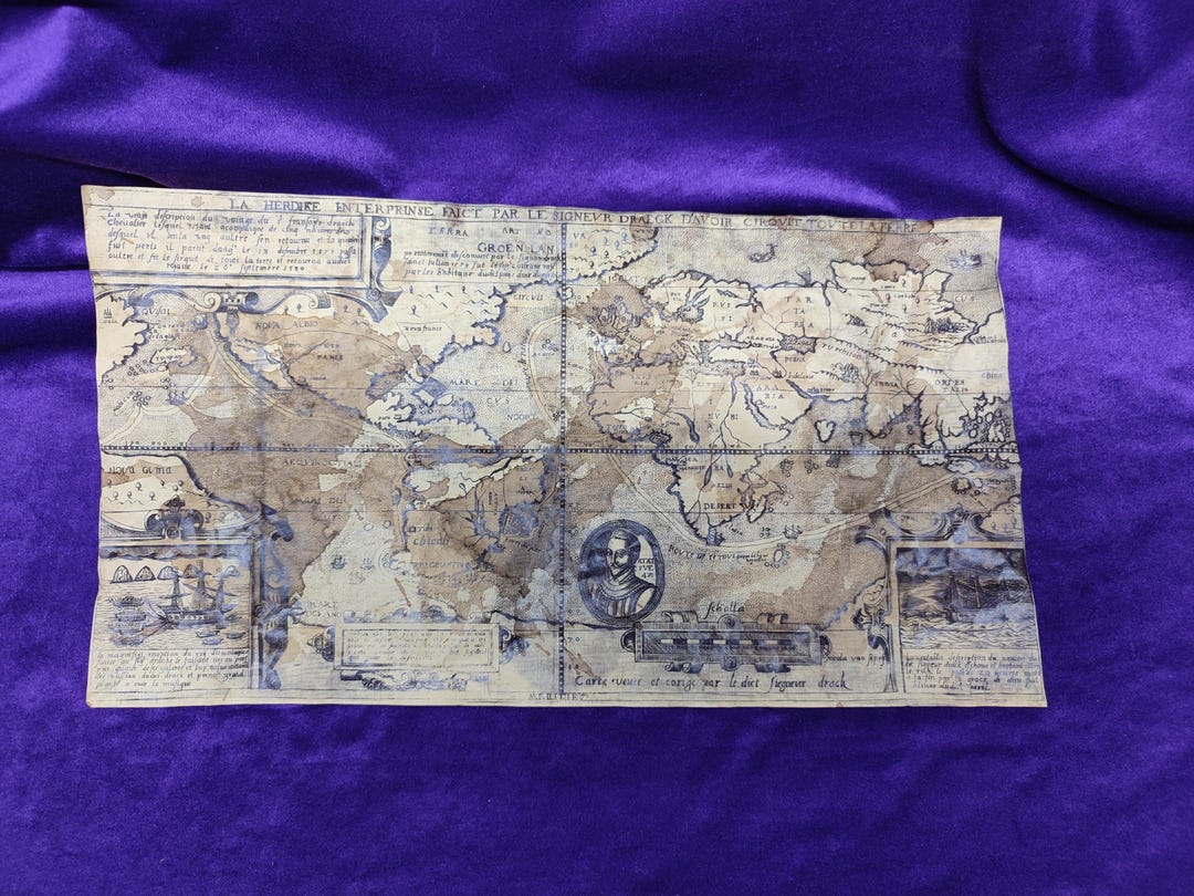 Mapa Mundi 2, Old World Map 2, Aged Map, Old Global Map, Aged Map, Gift ...