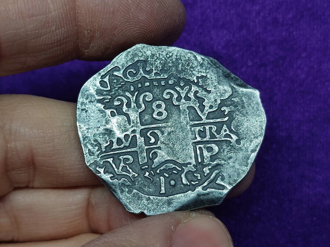 AR226 - Macuquina Coin 8 Reales Potosí Spanish Doubloon Treasure ...