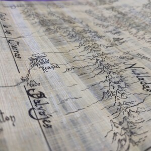 Mapa De Las Tierras ásperas, Wilderland Map, El Señor De Los Anillos ...