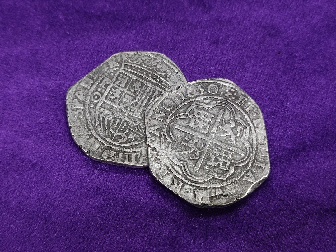 8 Reales Coin From 1650, 8 Reales Coin From 1650, Handmade Coin, Metal ...