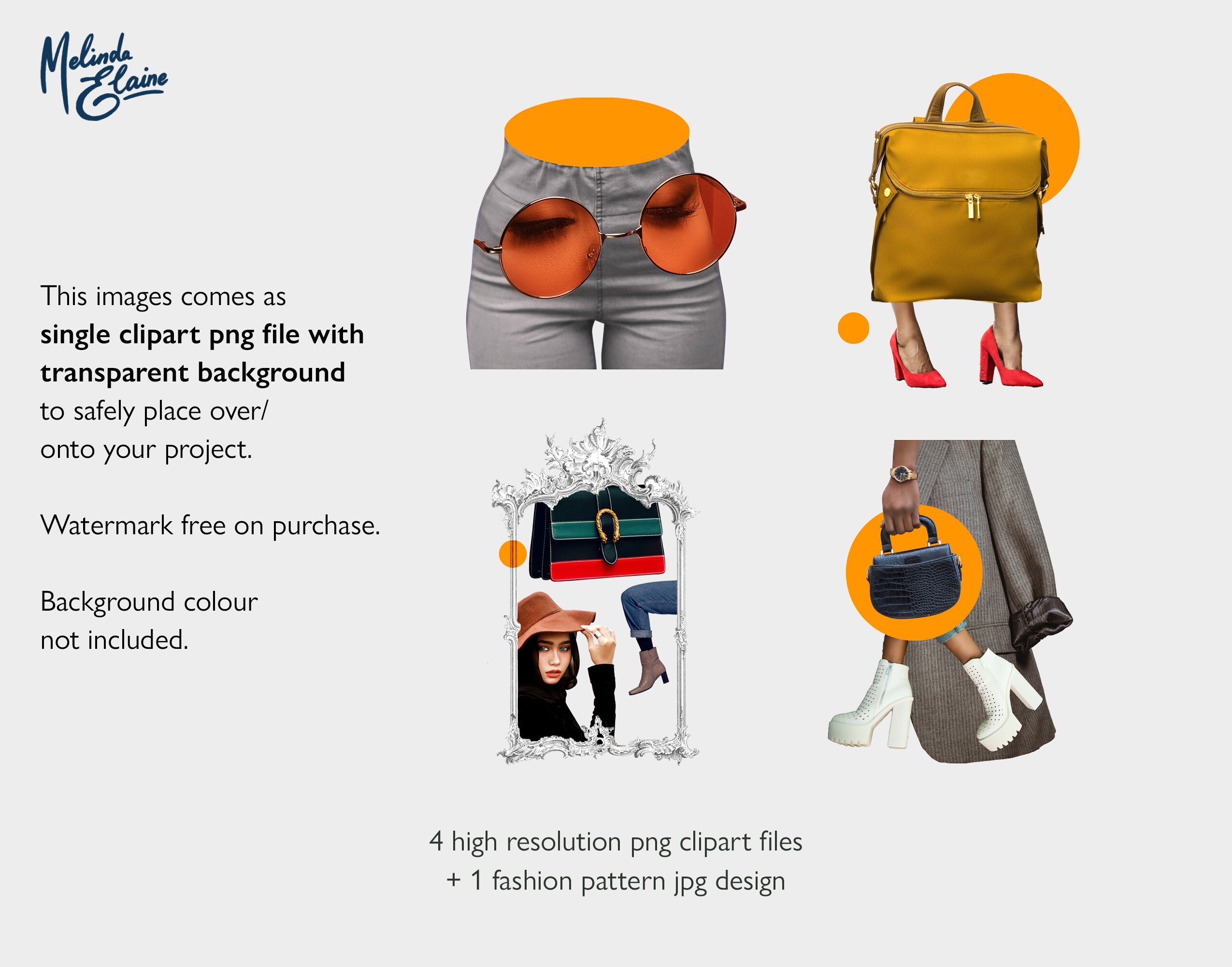 Fashion Magazine Collage Artwork Clipart Printable Graphics Fashion ...