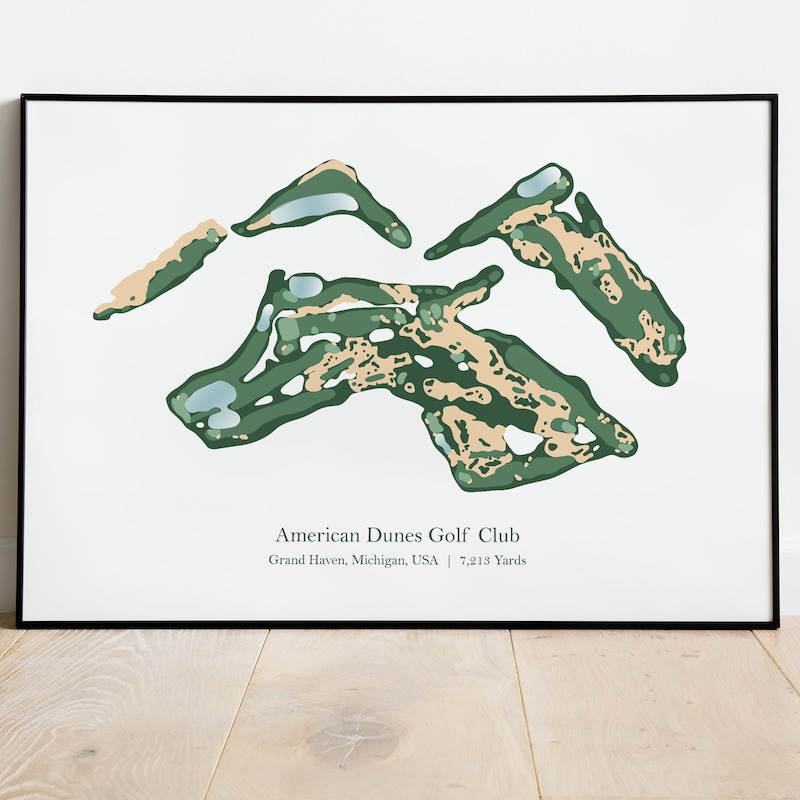 Golf America Map - Etsy UK