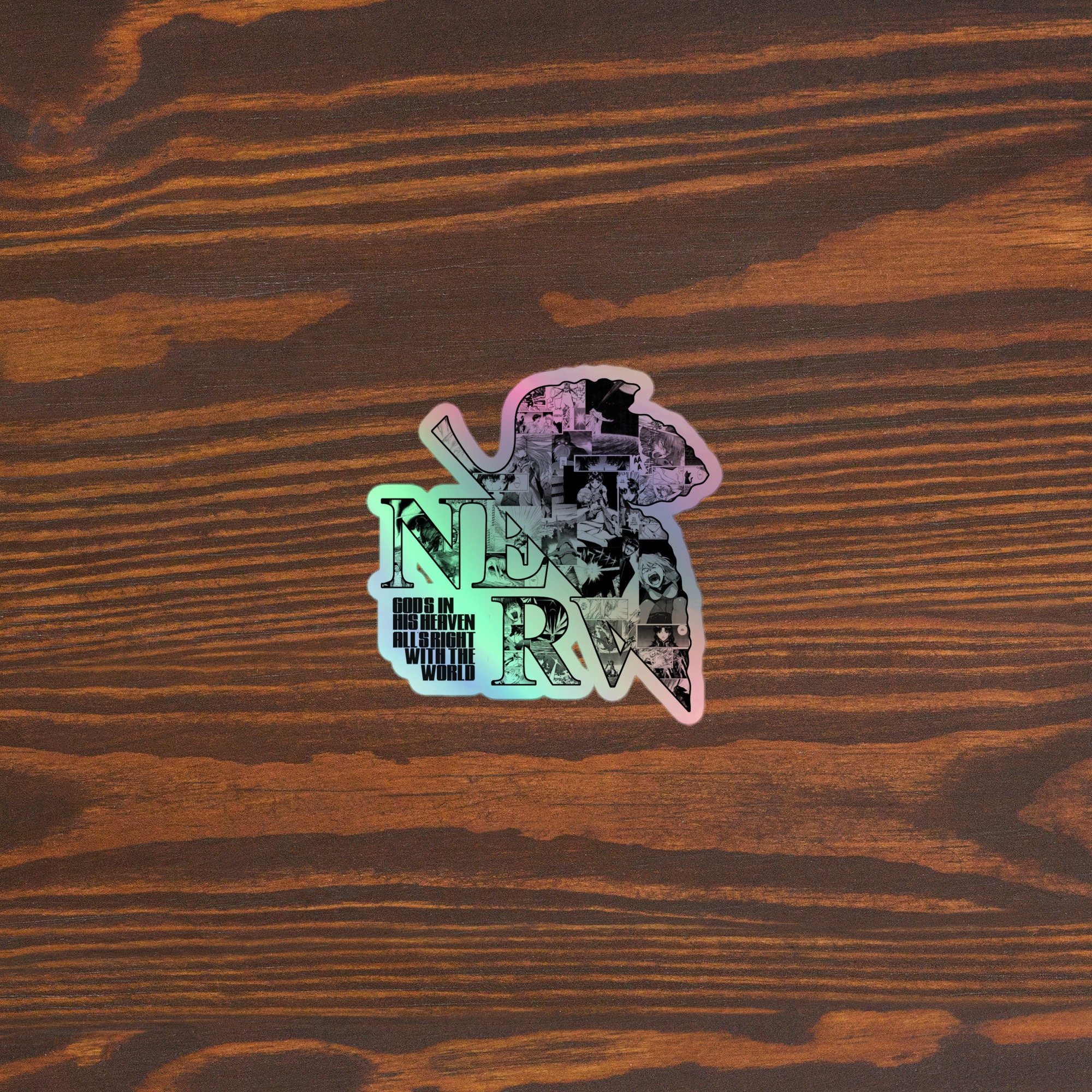 Neon Genesis Evangelion Manga Panel Holographic Sticker - Etsy