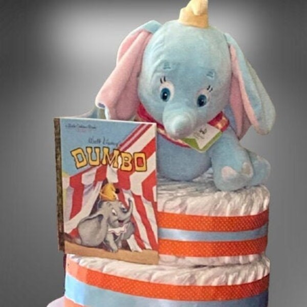 Dumbo Diaper Cake - Etsy