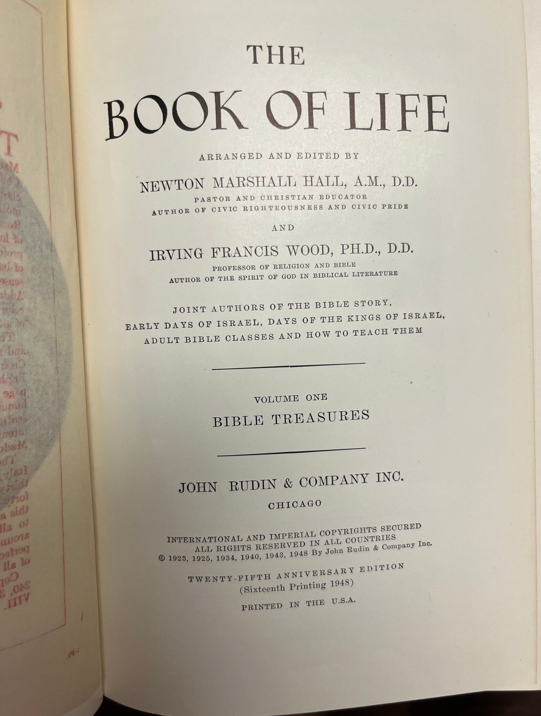 1948 the Book of Life Set 8 Books by John Rudin Co. - Etsy