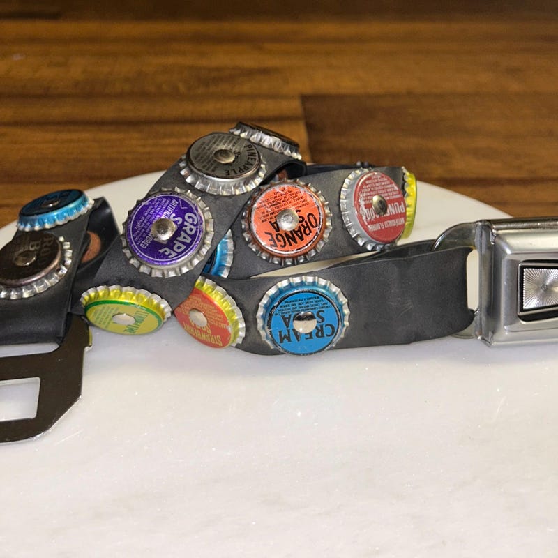 Bottle Cap Belt - Etsy