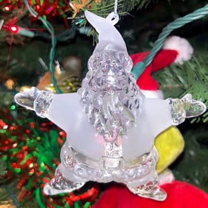 Target~ 2002 Multi-colors Lighted Santa Claus Ornament W/ Box & Video ...