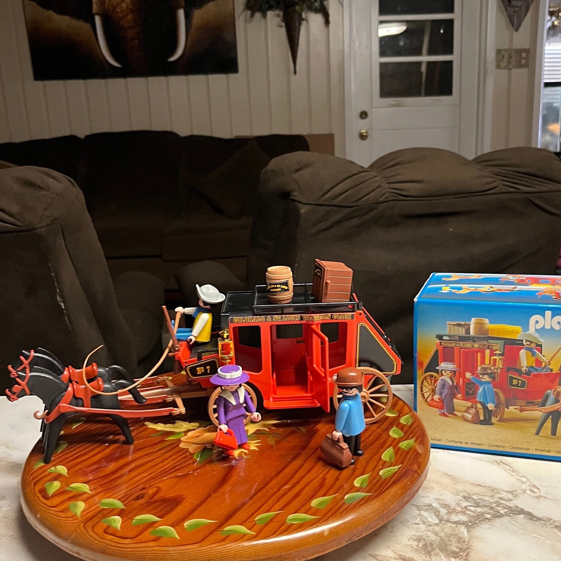1990playmobil Western Red Stage Coach - Etsy