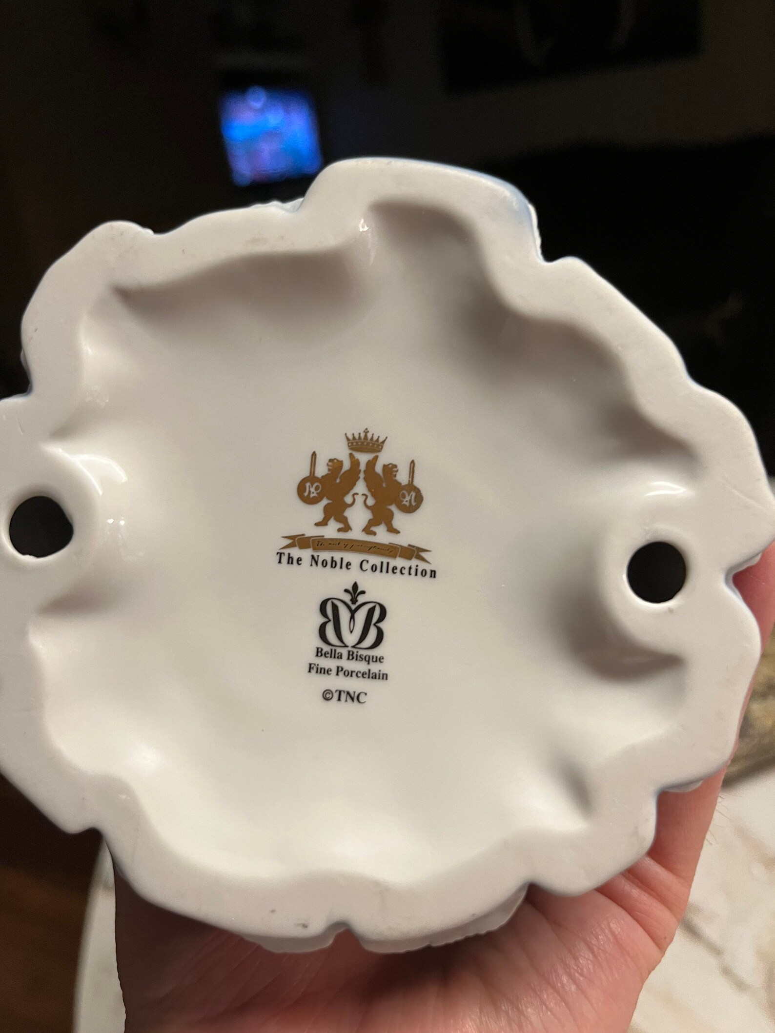 The Noble Collection Bella • Bisque Porcelain • Lady • Figurine • Blue ...