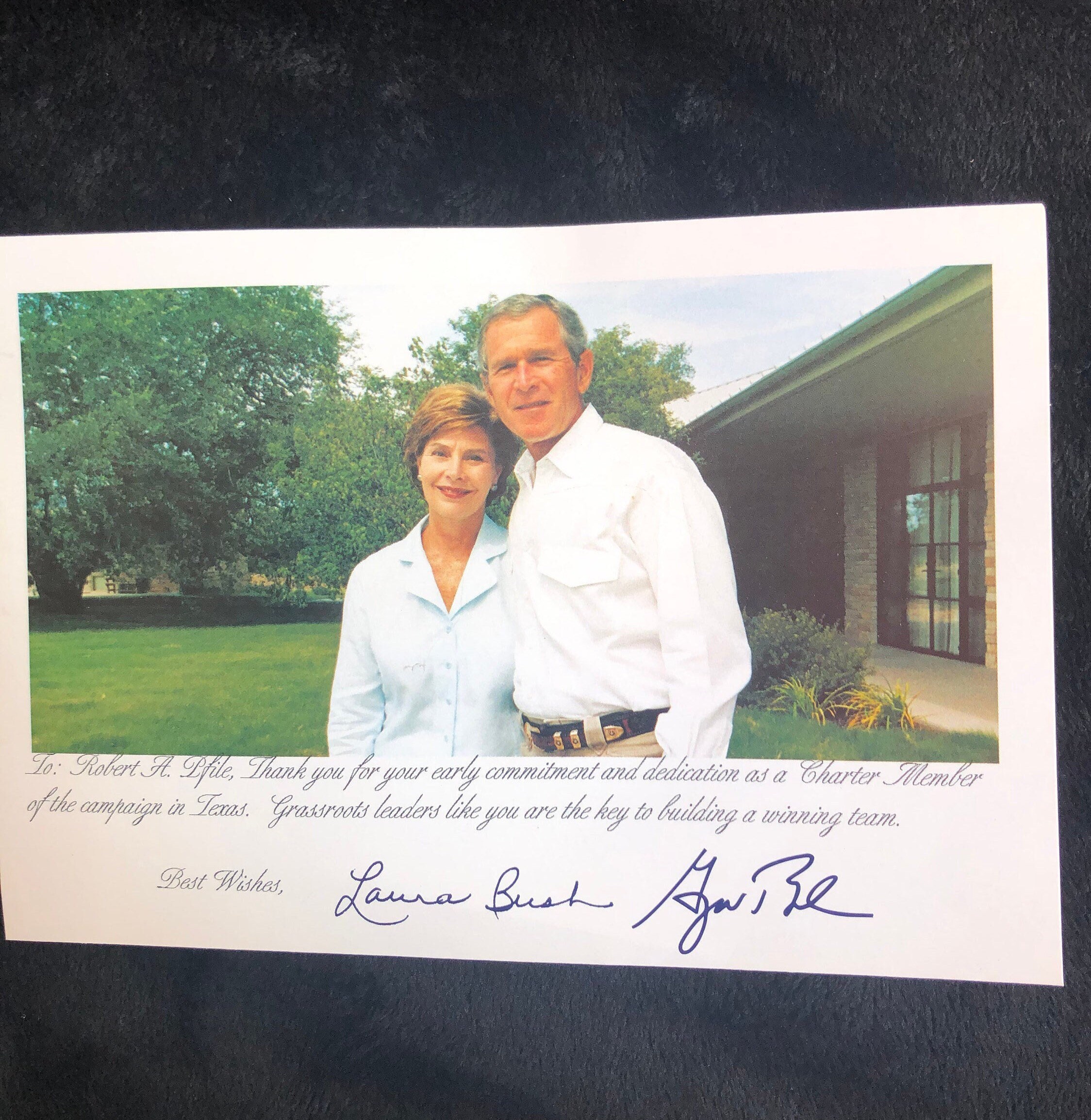 George & Laura Bush SIGNATURES W/ Picture - Etsy