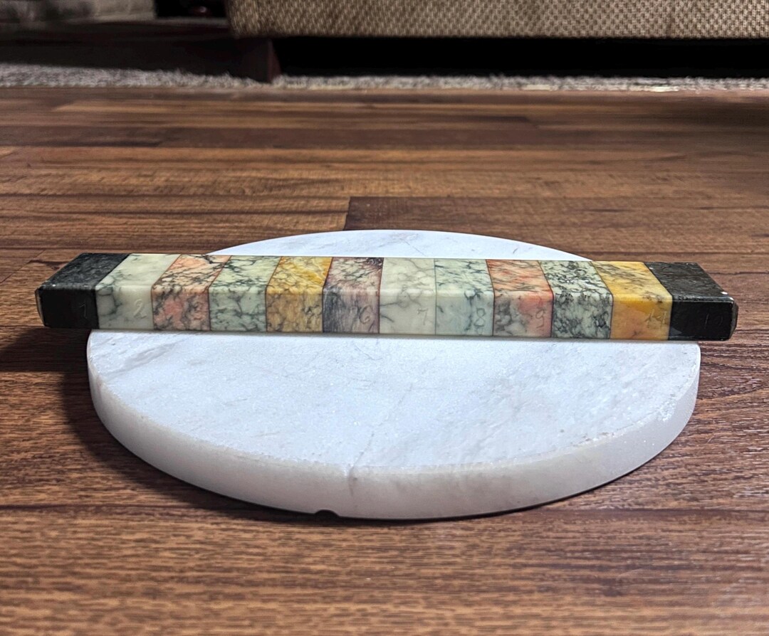Old Marble ~ Vintage (1800’s) ~ Italian ~ Multicolors ~ 12” Hand-carved ...
