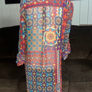 Multiples • Vintage • Tunic Blouse • Medium • Mandala Design • Fall ...