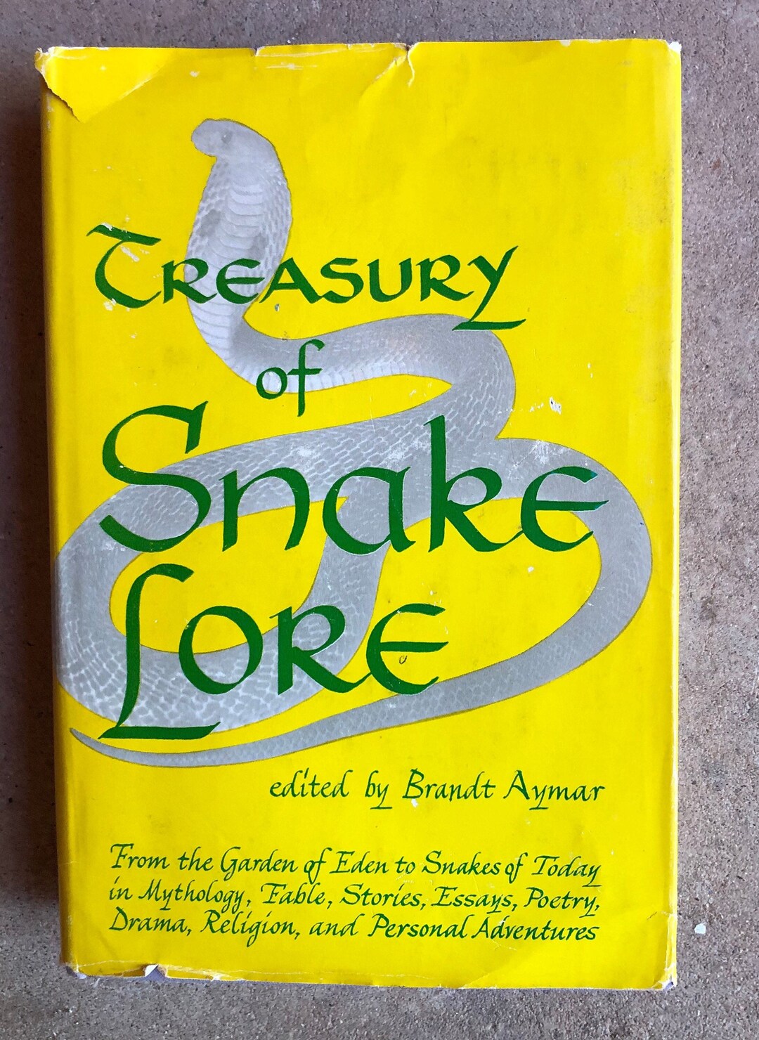 Treasury of Snakes Lore • Brandt Aymar HC/ W DJ Book - Etsy