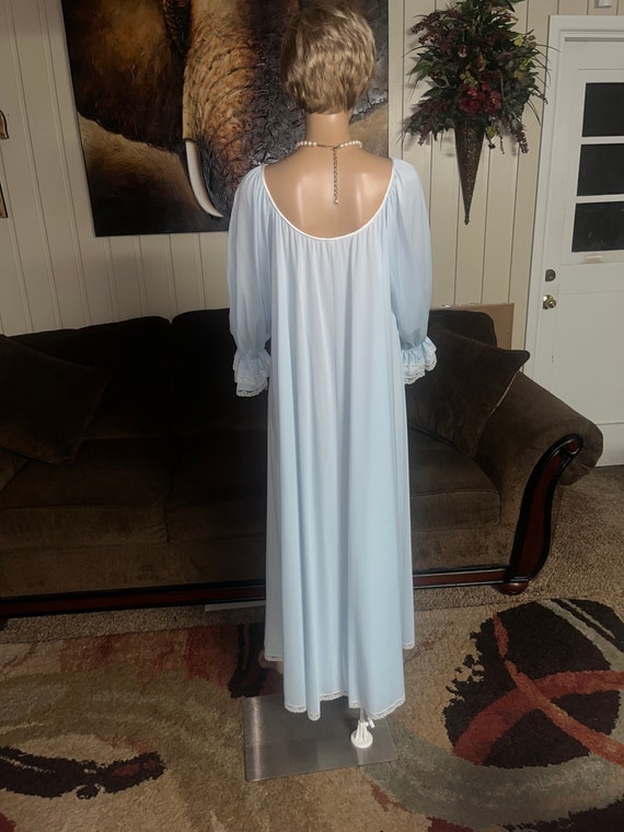 Vintage~Lucie Ann By Claire Sandra Blue Boho Nightgow… - Gem