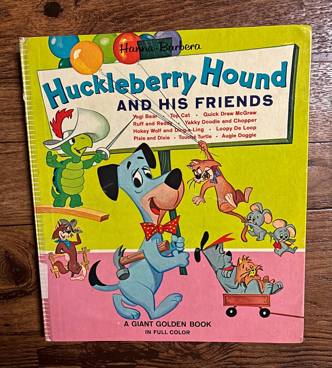 Huckleberry Hound and His Friends by Hanna-barbera Pro.~1962 HC Book - Etsy