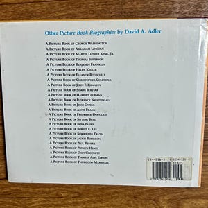 A Picture Book of Louis Braille • David A. Adler • 1997 • Holiday House ...