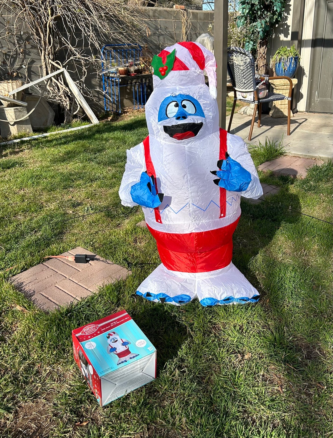 Gemmy~ Airblown Inflatable Bumble in Suspenders (rudolf Reindeer) 3.5 ...