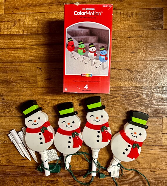 Gemmy Snowman Pathway Lights