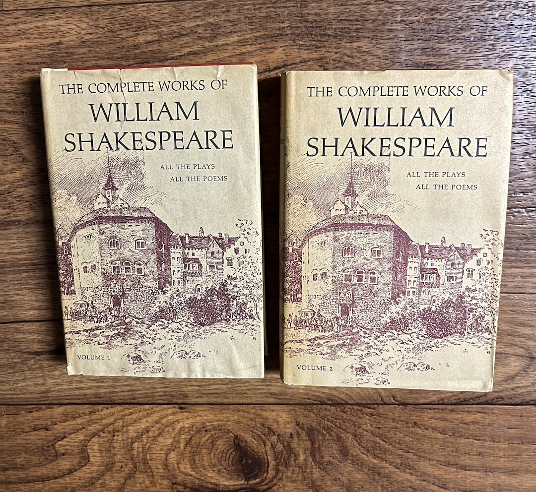 Complete Works of William Shakespeare Volume 1 & 2 HC Book (nelson Doubleday) - Etsy
