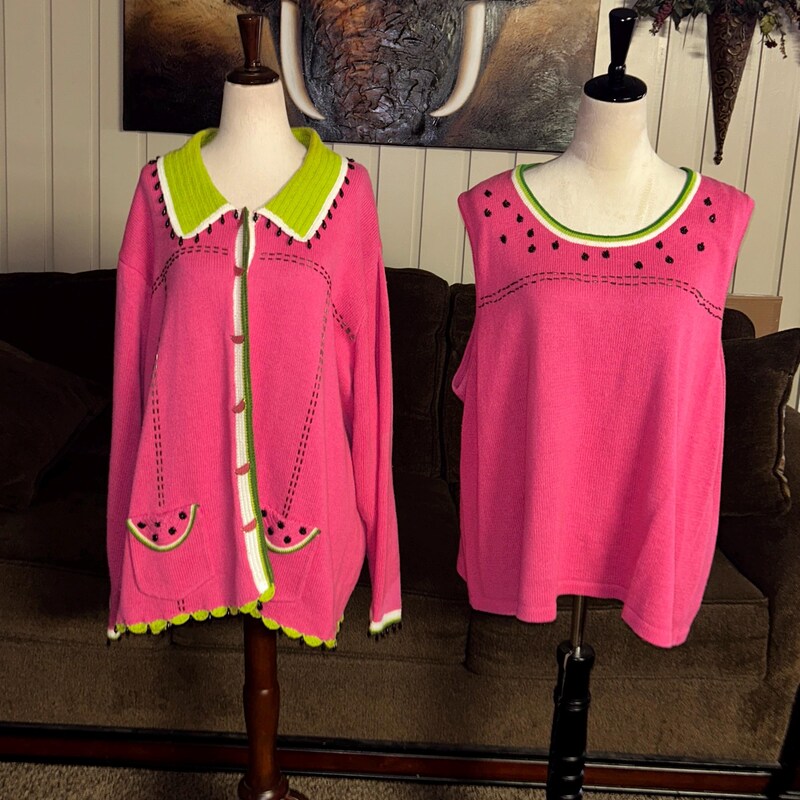 Watermelon Cardigan - Etsy