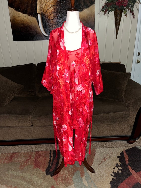 Colorful Nightgown Robe Set at Maddison Pickworth blog