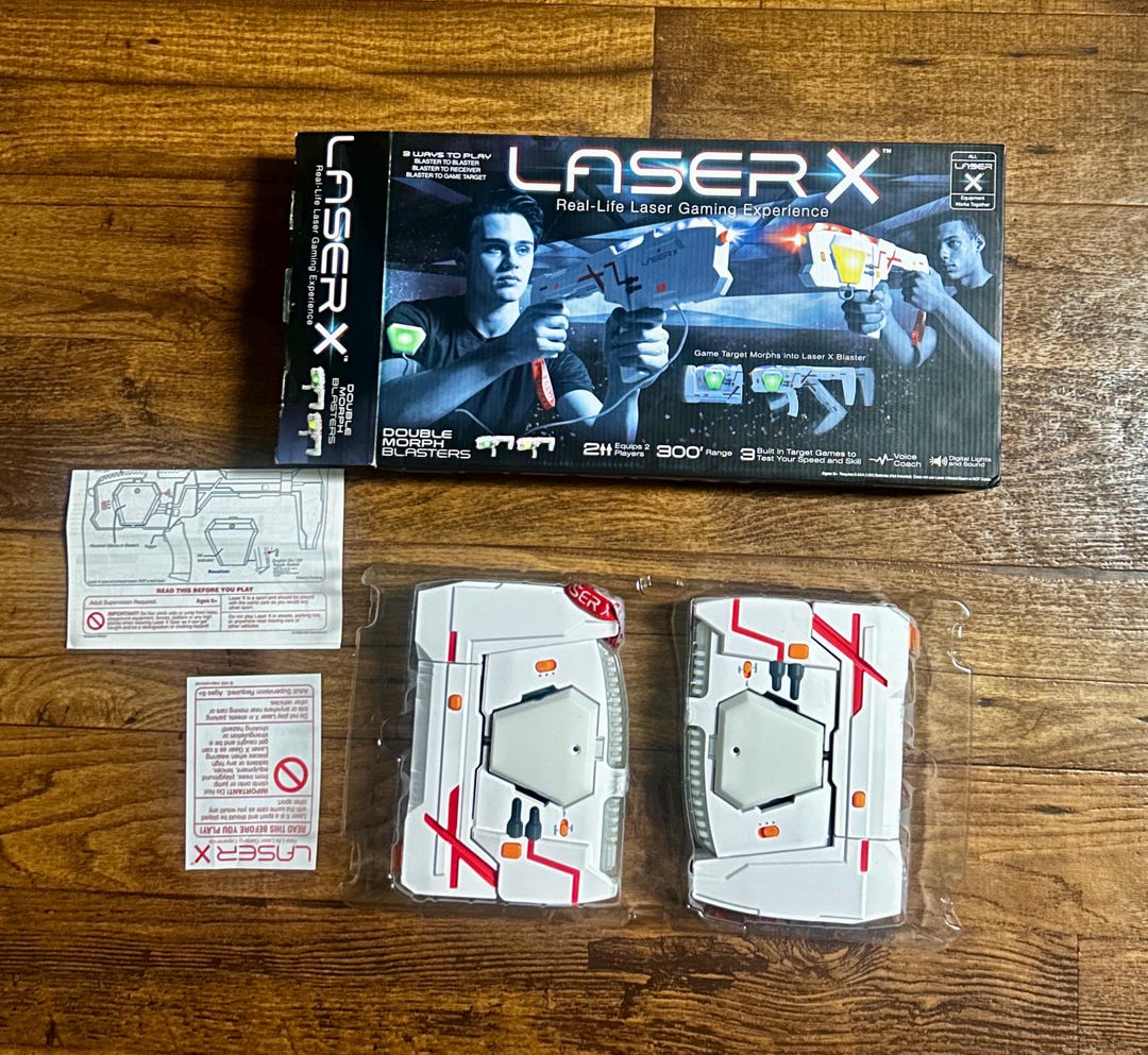 Laser X ~ 2 Laser X Morph Blasters Double Players Set ~ up to 300 Ft ...