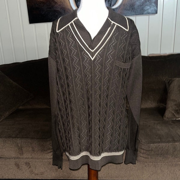 1960s Italian Knit Shirt - Etsy