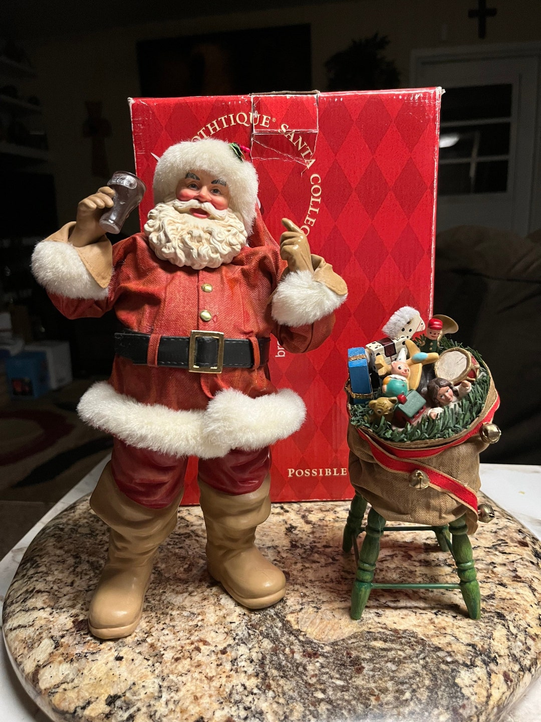 1997clothiques by Possible Dreams Santa Claus Holding - Etsy