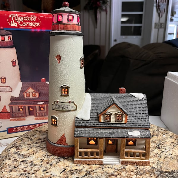 Porcelain Lighted House - Etsy