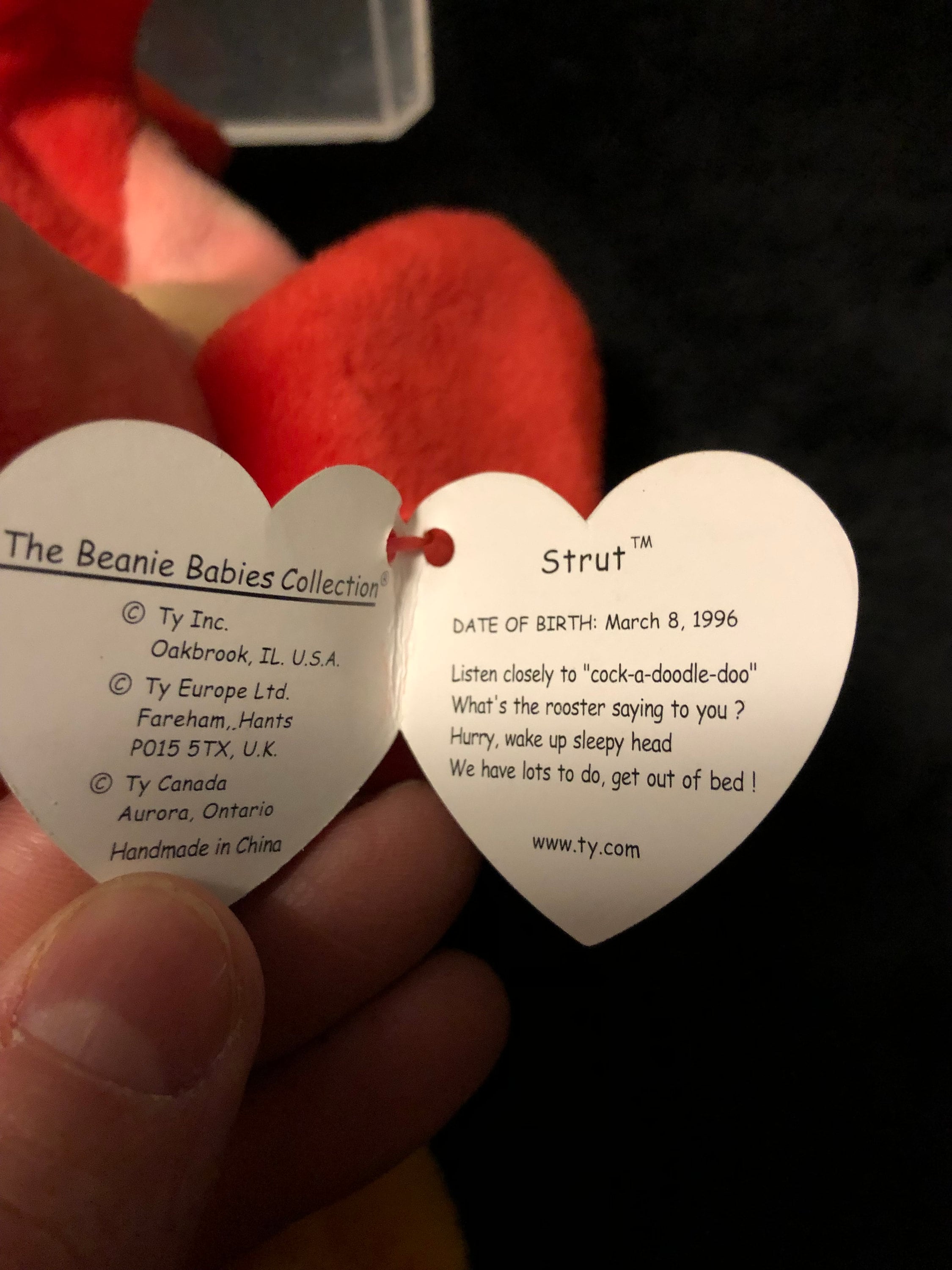 Ty Strut the Rooster Beanie Baby - Etsy Australia