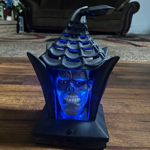 Gemmy • Halloween • Animated • Lighted • Laughing & Talking Head Skull ...