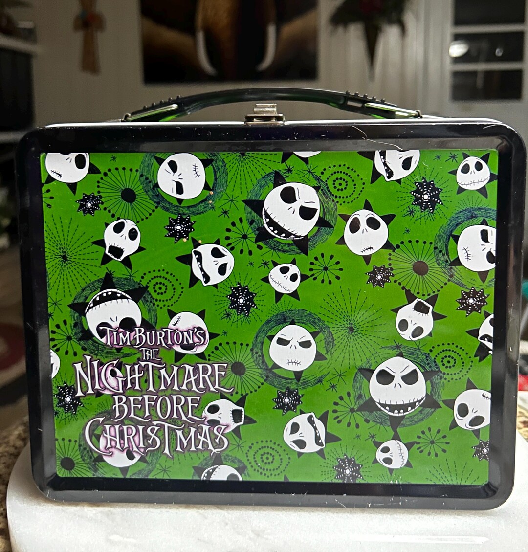 NECA Tim Burtons Black/green the Nightmare Before Christmas Lunch Box ...