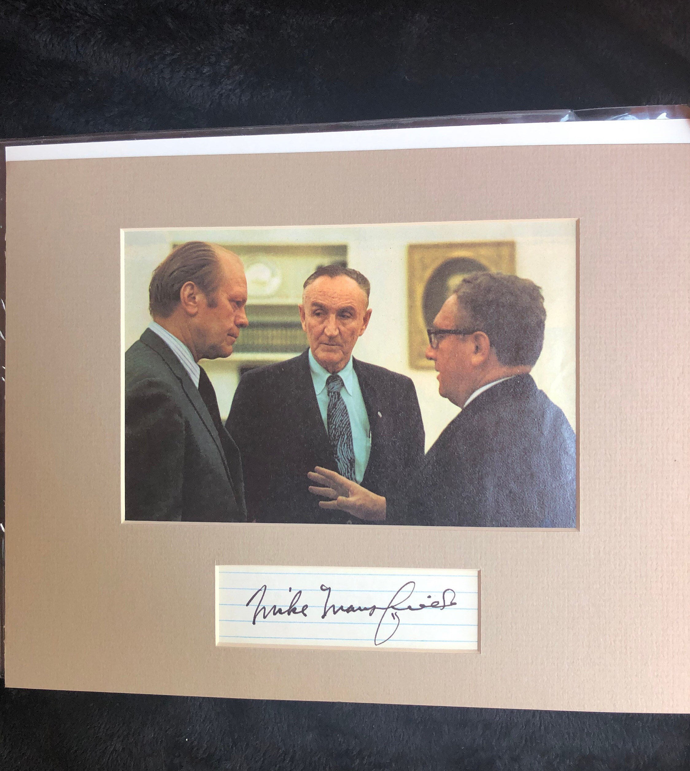 Mike Mansfield SIGNATURE With Picture - Etsy