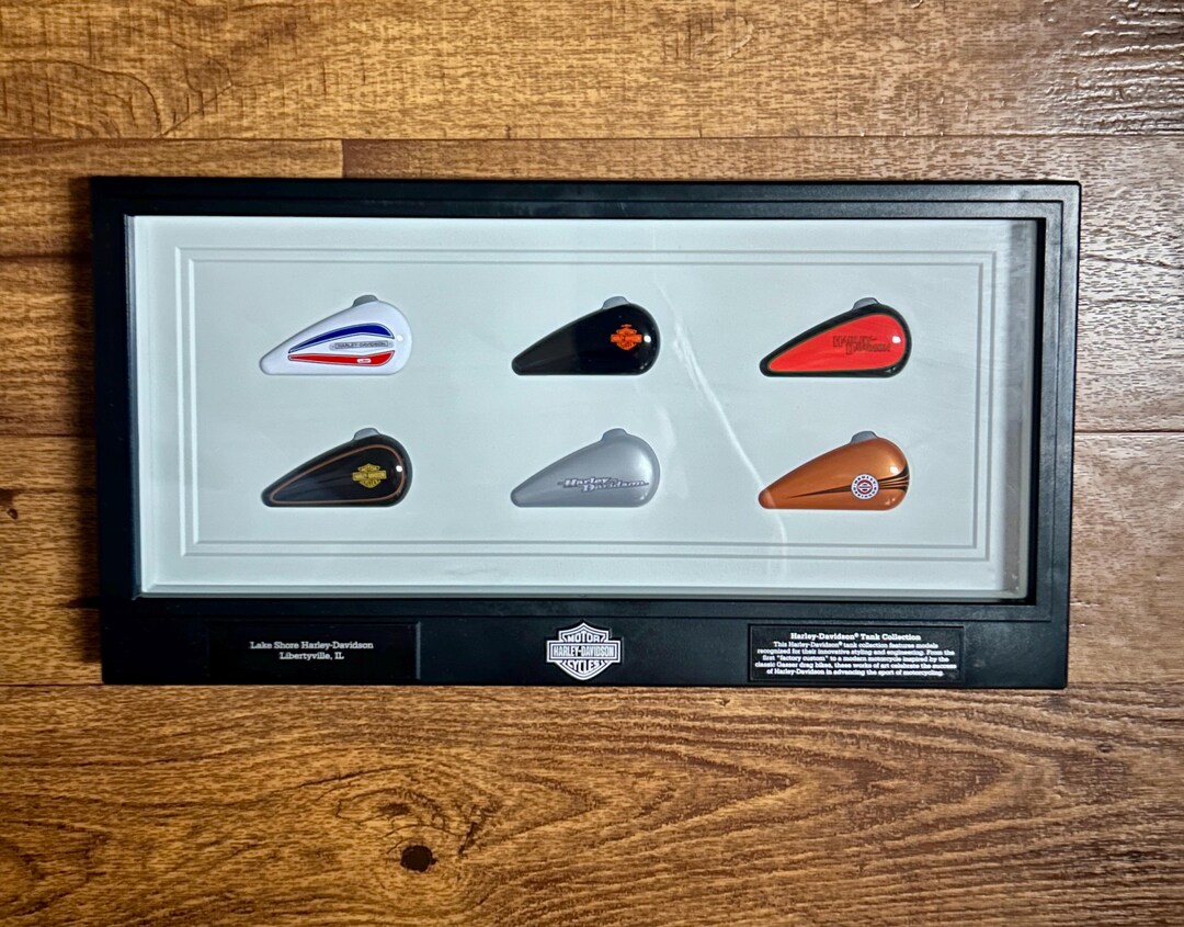 Harley Davidson ~ 6 Mini Gas Tanks Collectible Set From Libertyville ...