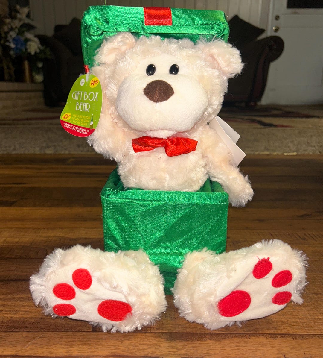 Vintage • Sound N Light Animatronics Christmas Gift Musical Animated ...
