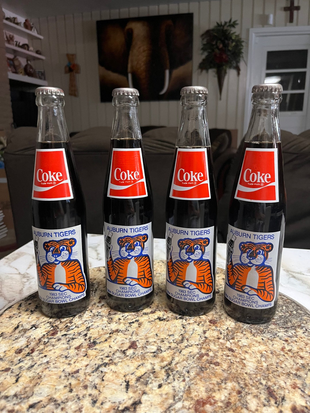 Coca-cola • 4 Bottles • Auburn Tigers (alabama) University • 1983 • New ...