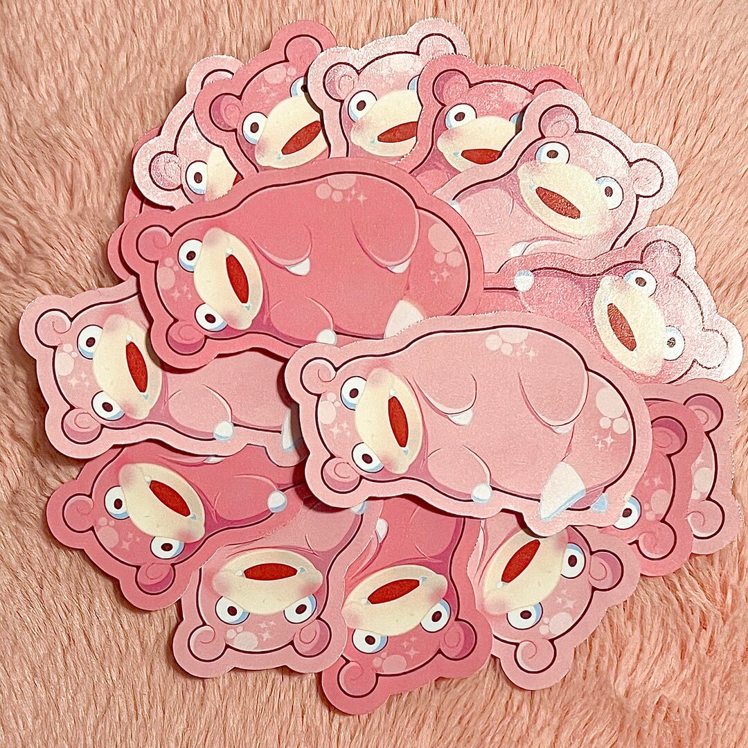 Slowpoke Pokemon Fan Design Single Stickers 2.75 Inches - Etsy