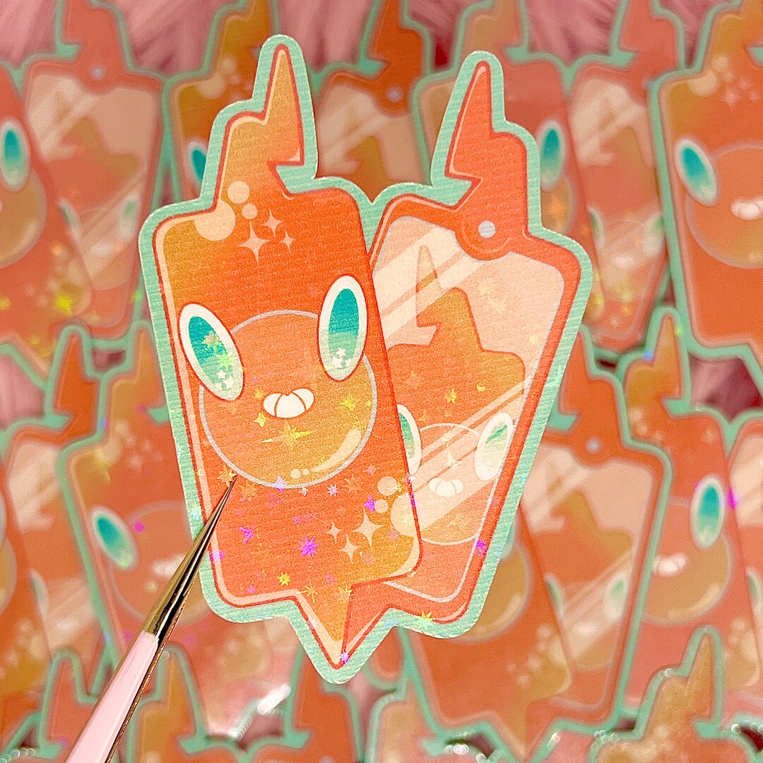 Rotom Mirror Form Pokémon Fanart Stickers 2-3/4 Inch/70 Mm - Etsy