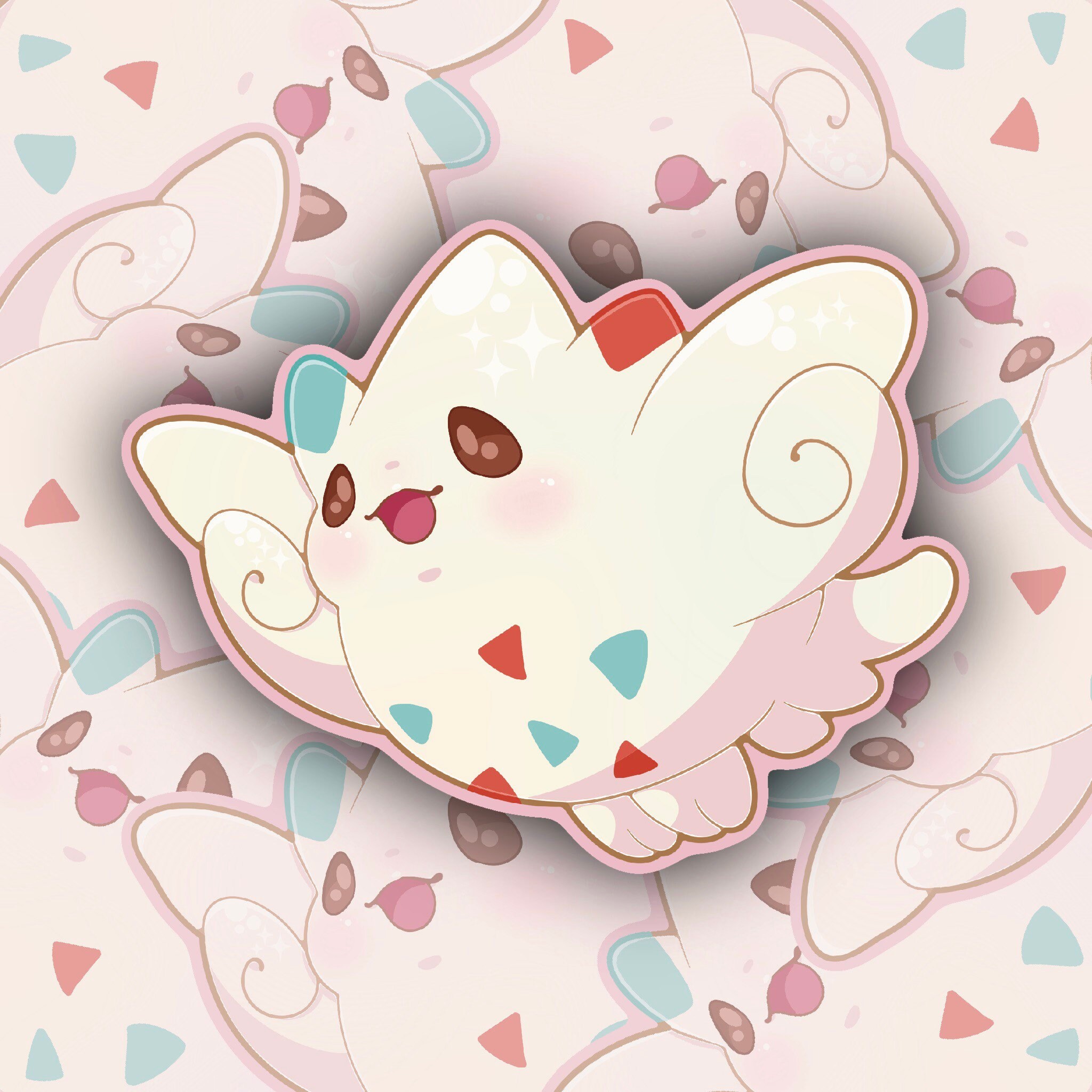 Togepi Evolution Line Pokemon Fan Design Single Stickers 2.75 - Etsy