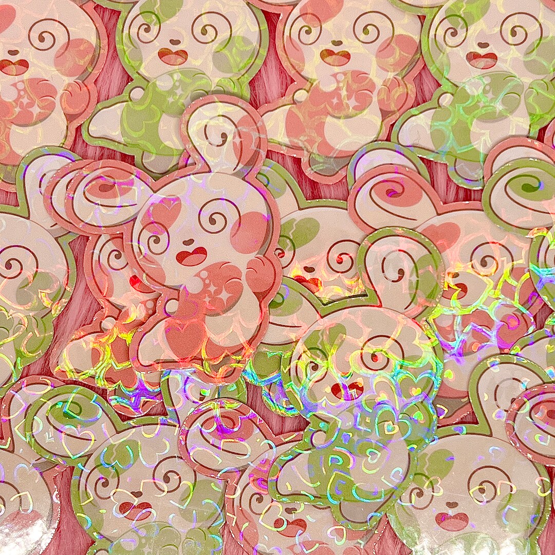 Spinda With Heart Pokémon Fan Design Single Stickers 2-3/4 Inch/70 Mm ...