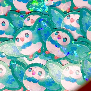 Rowlet Evolution Line Pokémon Fanart Stickers 2-3/4 Inch/70 Mm Dartrix ...