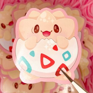 Togepi Evolution Line Pokémon Fanart Single Stickers 2-3/4 Inch/70 Mm ...