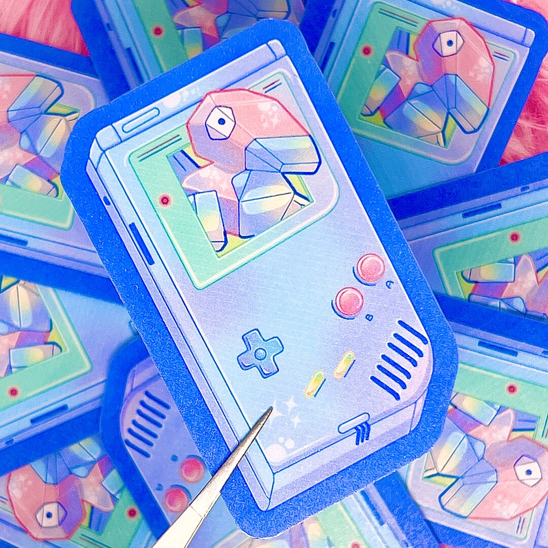 Porygon Gameboy Pokémon Fanart Stickers 2-3/4 Inch/70 Mm - Etsy