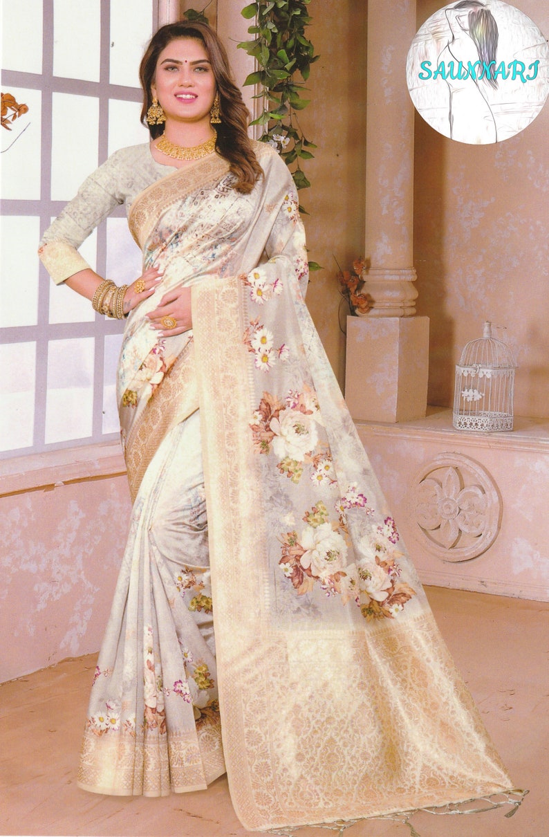 Indian Banarasi Handloom Weaving Silk Saree & Elegant Woven Zari Pallu ...
