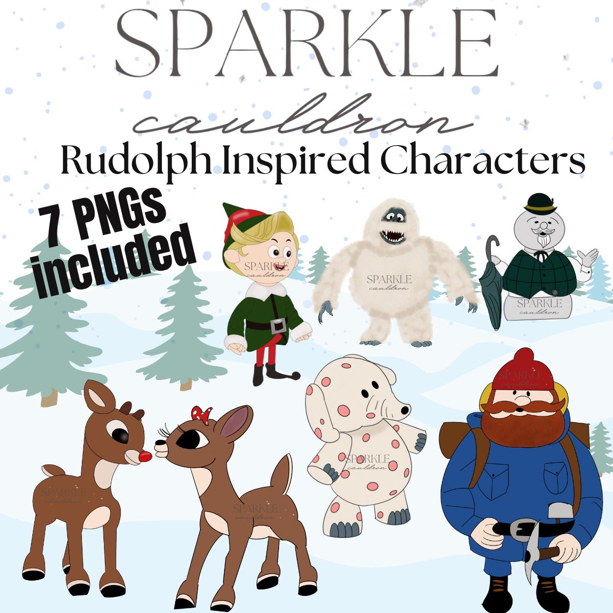 Red Nose Reindeer Png Files - Etsy