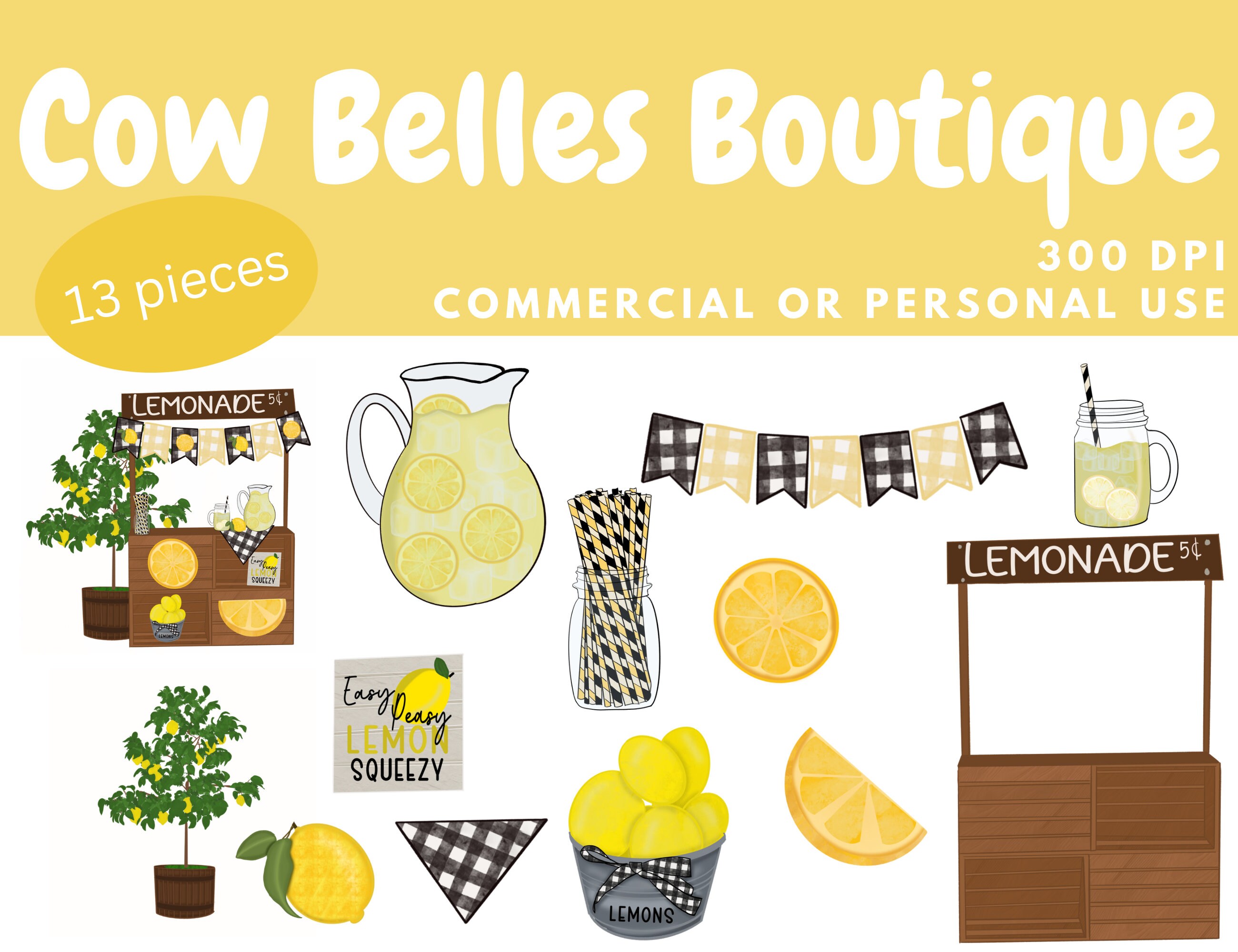 Lemonade Stand Clipart Png Svg Files - Etsy