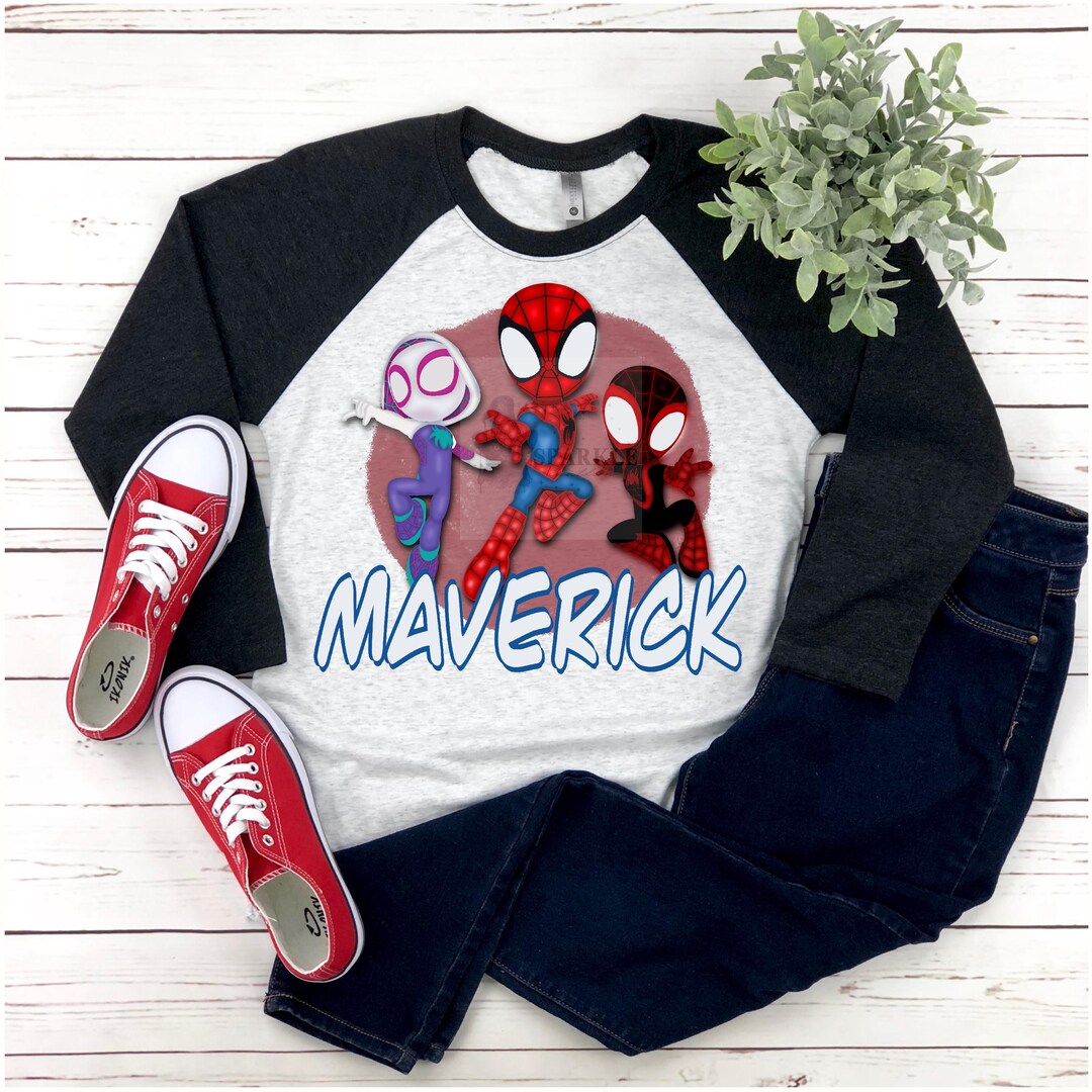 Personalized Spidey and His Friends PNG Files - Etsy