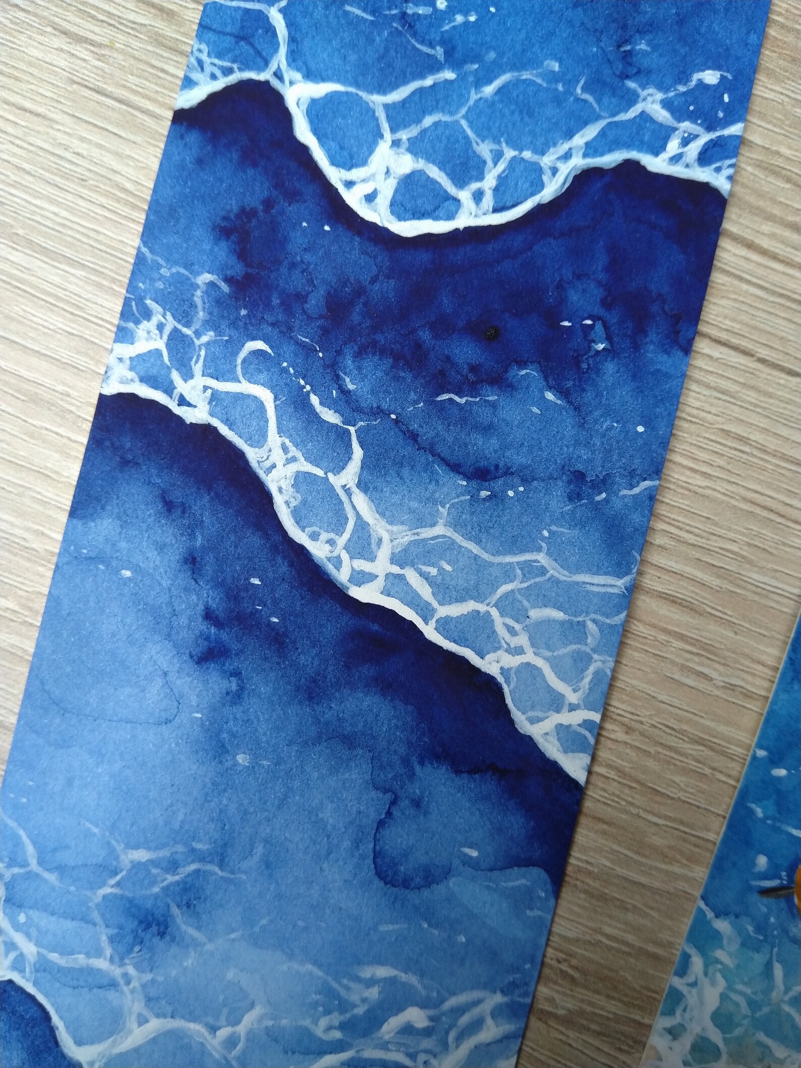 Four Original Art Bookmarks NOT PRINTED Original Watercolors Real ...