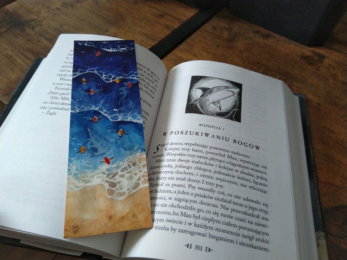 Four Original Art Bookmarks NOT PRINTED Original Watercolors Real ...